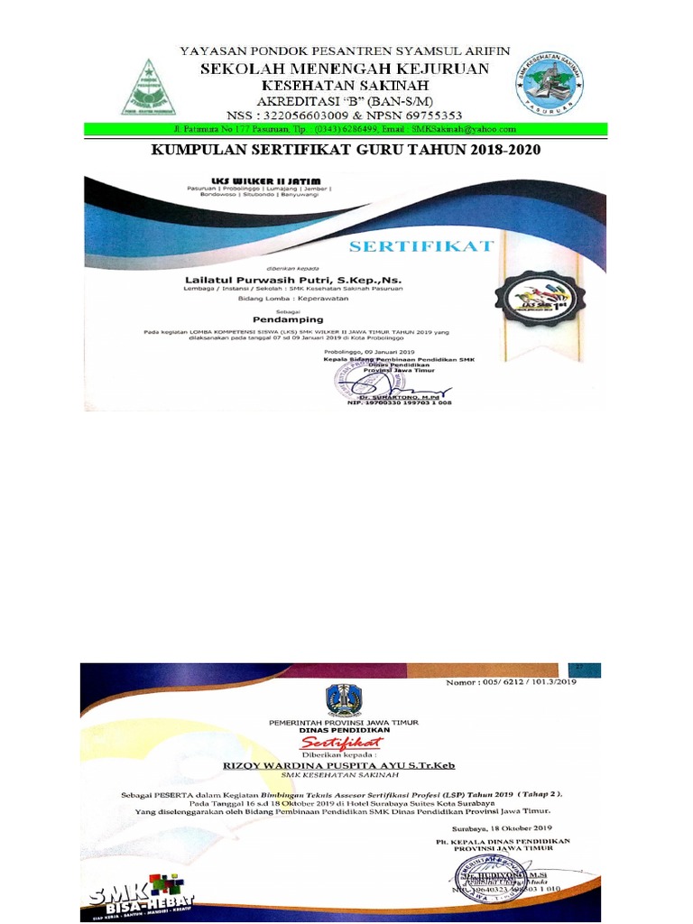 Kumpulan Sertifikat Guru | PDF