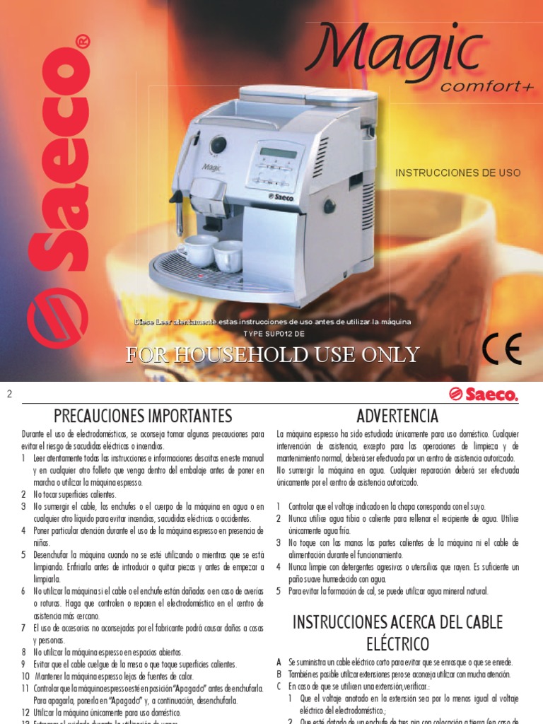 Manual Cafetera | PDF | café | Agua