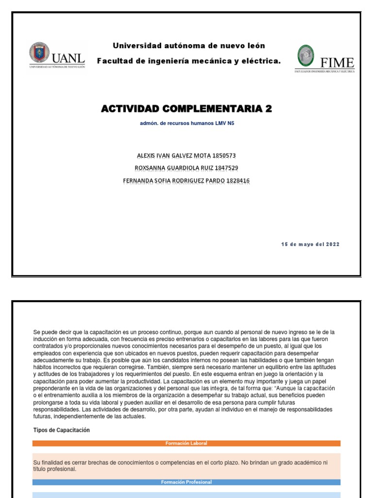Actividad Complementaria 2 Caso Practico Equipo 10 | PDF | Motivación | Motivacional
