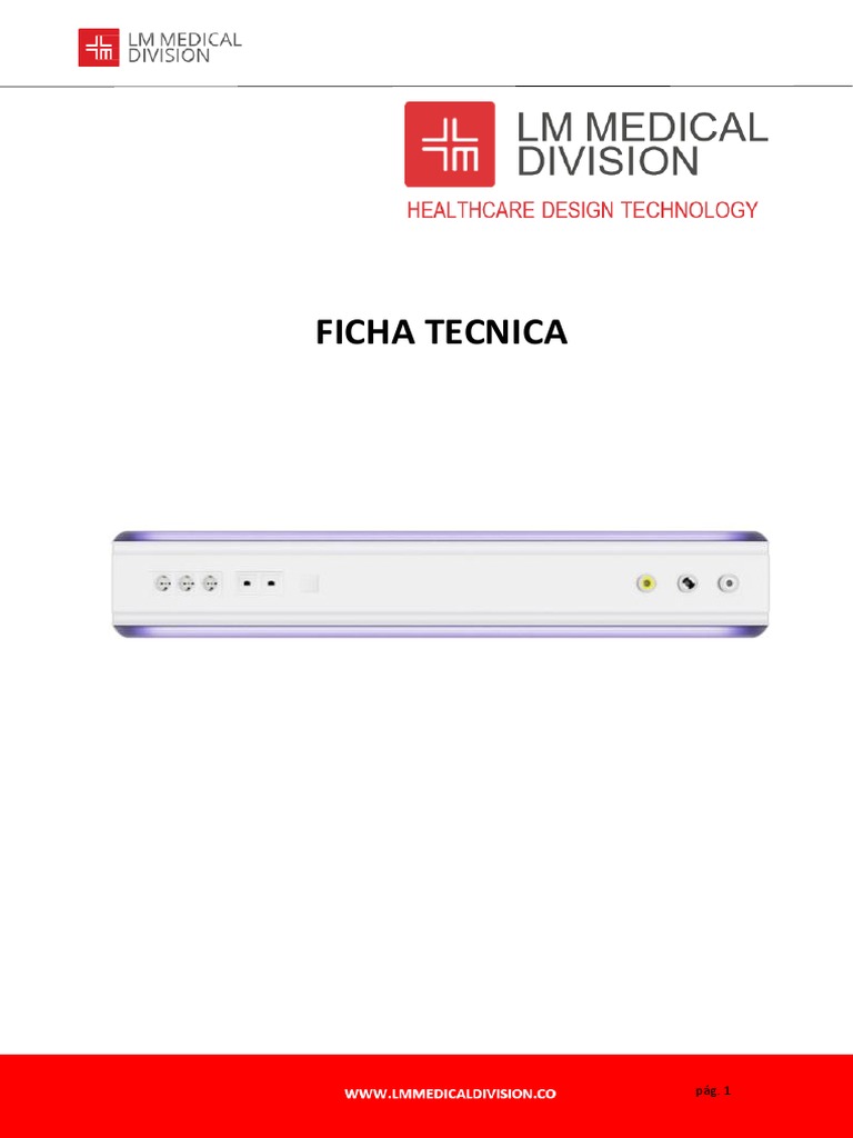Ficha Tecnica LM Medical | PDF | Hospital | Gases Ficha Tecnica LM Medical | PDF | Hospital | Gases