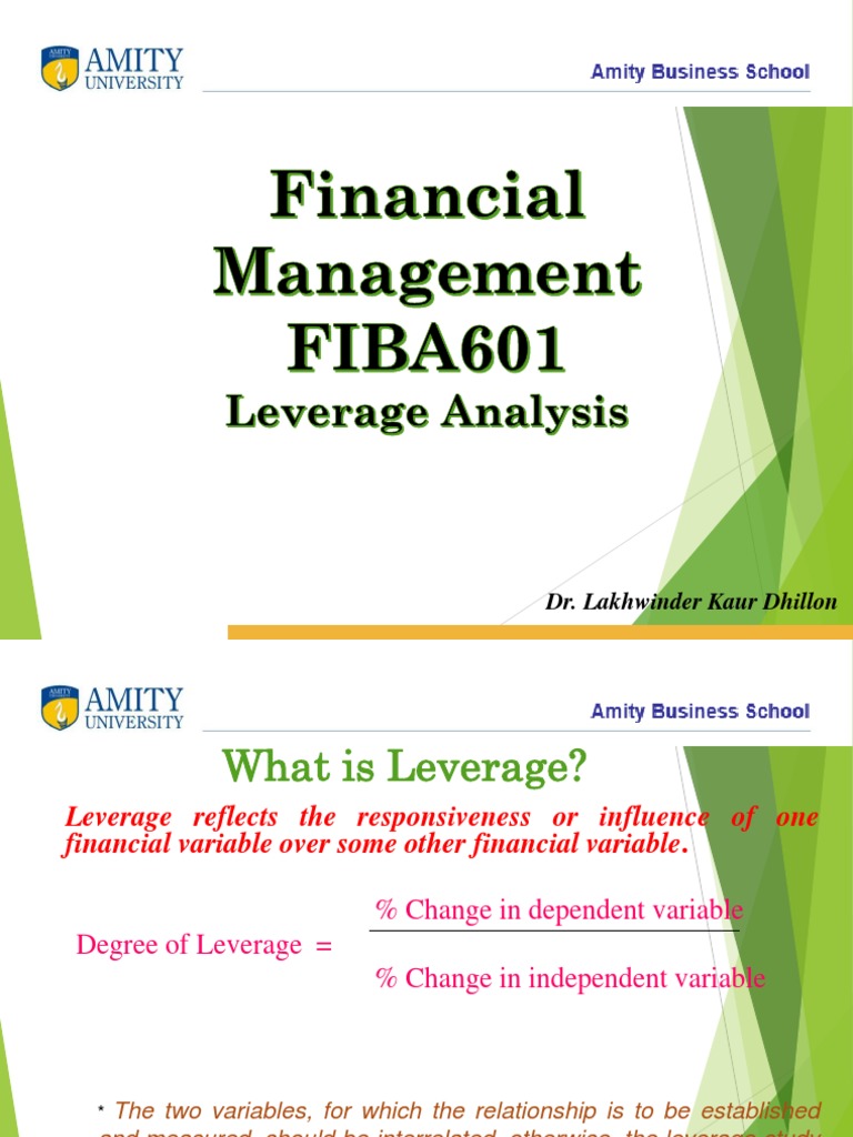 Leverage Analysis | PDF | Leverage (Finance) | Dividend