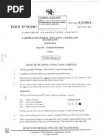 CSEC Mathematics MayJune 2022 Paper 02 | PDF