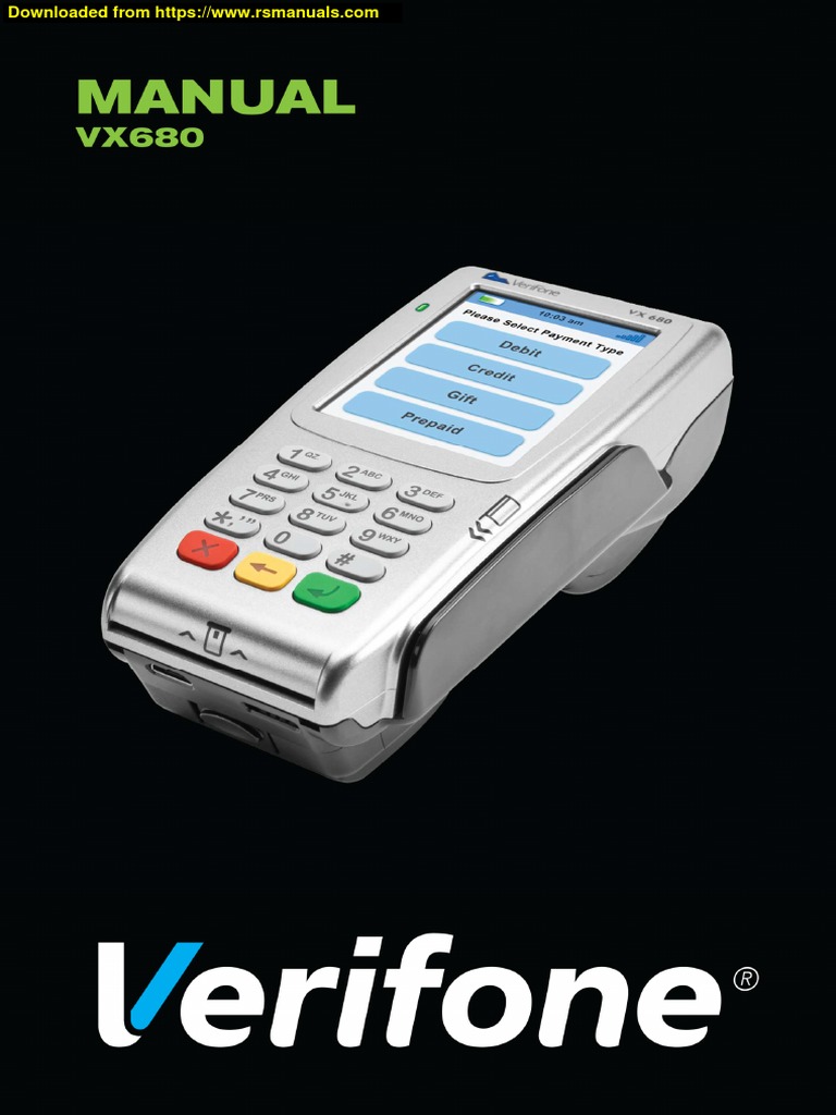 rsmanuals.com_verifone_vx680_manual | PDF | Debit Card | Credit Card