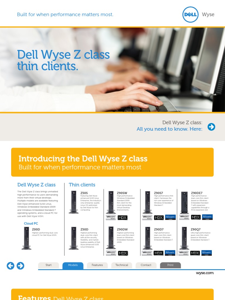 Dell Wyse Z Class IA | PDF | Desktop Virtualization | Cloud Computing