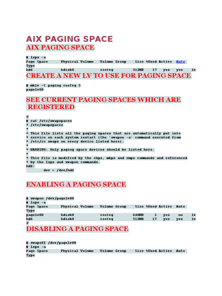 AIX Commands | PDF | Ip Address | Booting