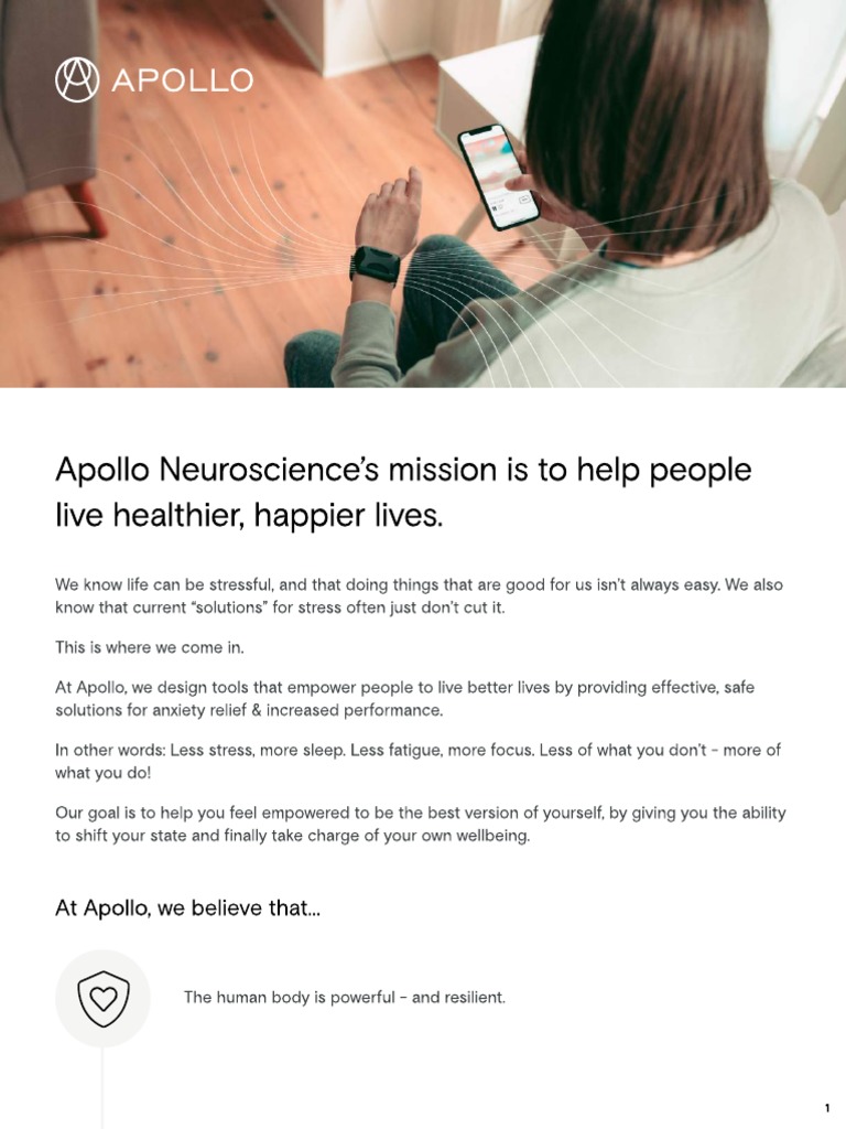 Apollo Neuroscience | PDF | Health Sciences | Psychology