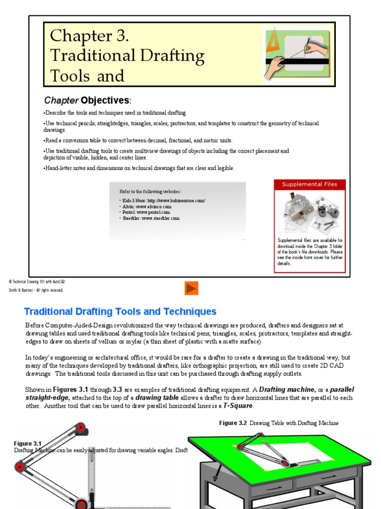 Chapter 3.. Traditional Drafting Tools 2022 | PDF | Technical Drawing ...