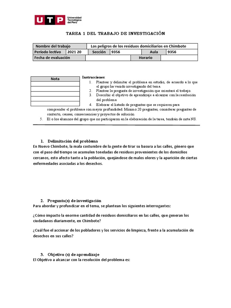 (AC-S05) Semana 5 - Delimitación Del Tema de Investigación, Pregunta ...