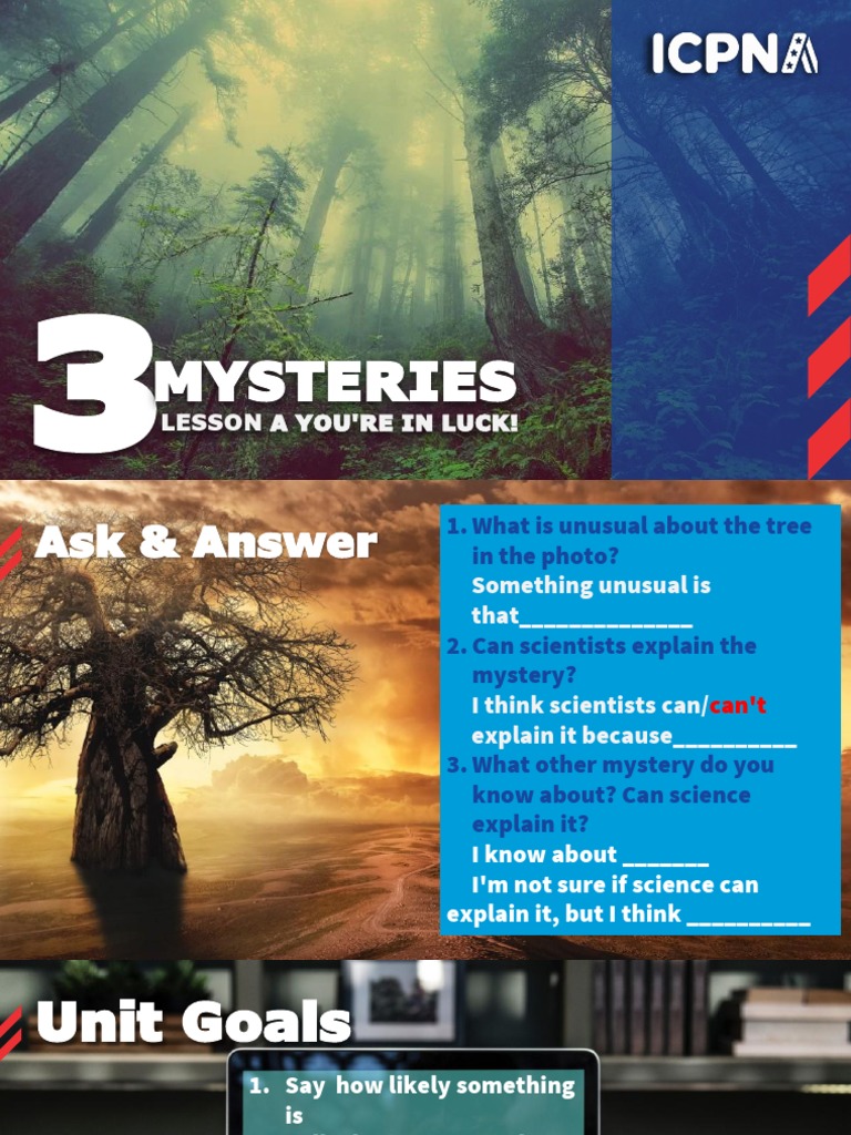 Unit 03 Mysteries - Lesson A | PDF | Luck
