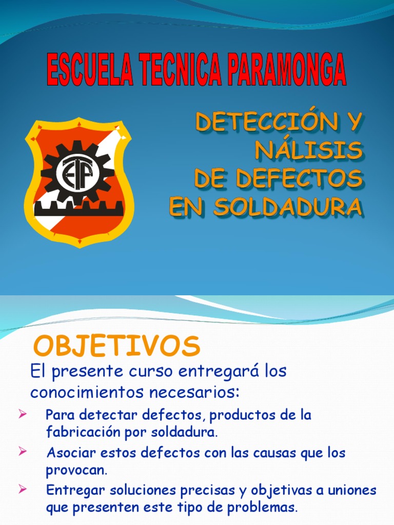 Detección y Solución de Defectos en Soldadura | PDF | Soldadura ...