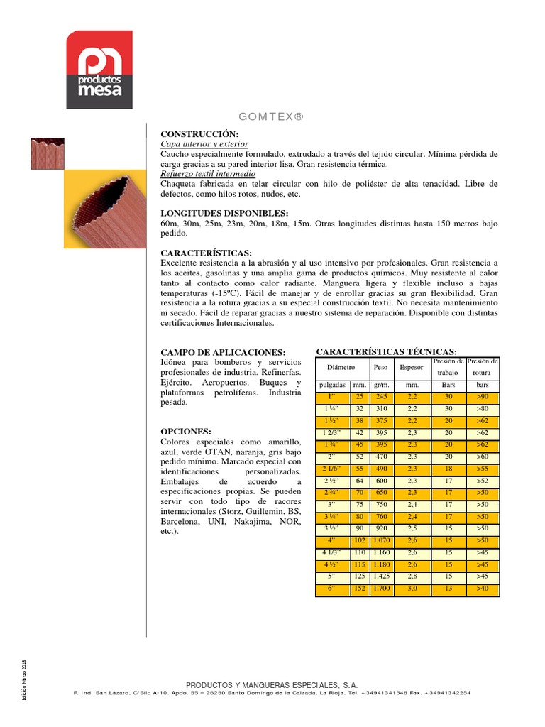 9_Manguera Gomtex | PDF