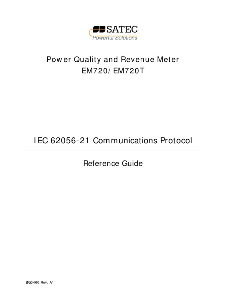 Em720 Iec 62056-21 | PDF