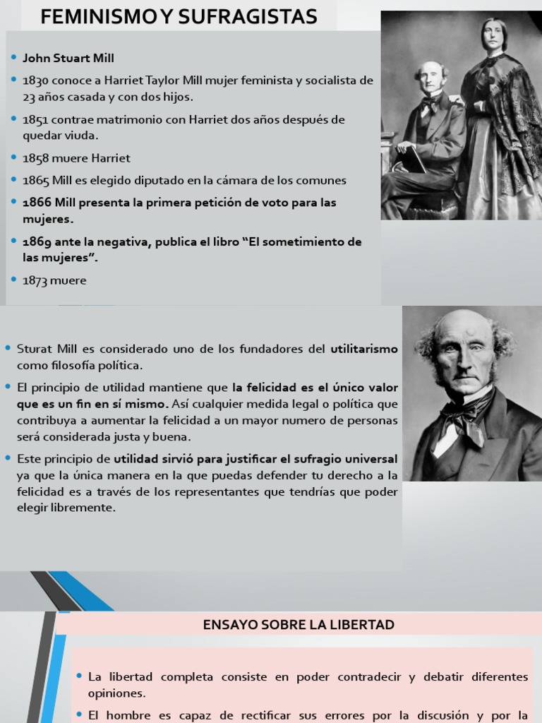 Feminismo y Sufragistas | PDF | Sufragista | John Stuart Mill