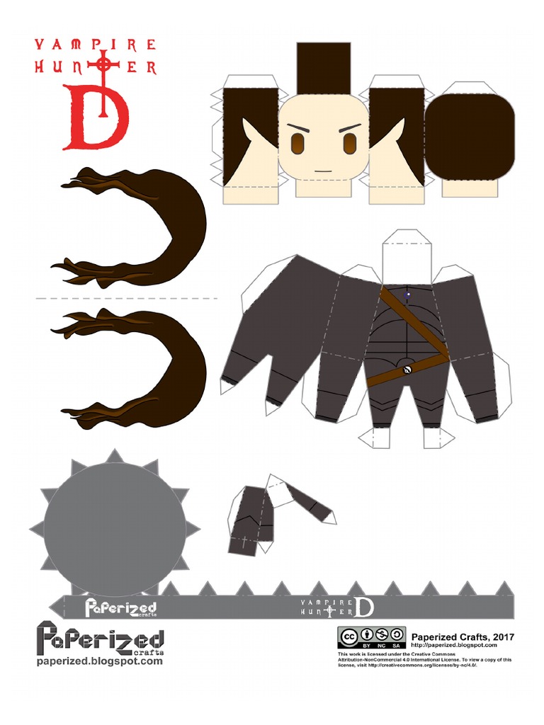 Vampire Hunter D - D Papercraft | PDF