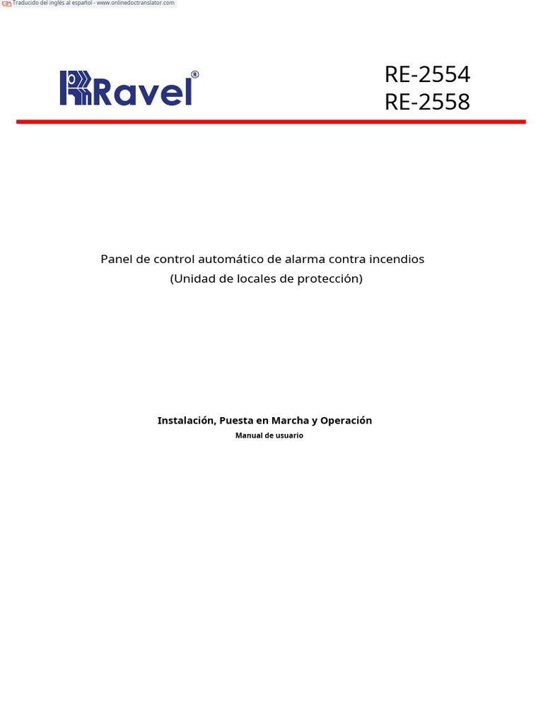 RE-2558-Manual-V1.0-01 (1) .En - Es | PDF | Bienes manufacturados | Electricidad