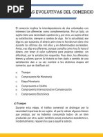 Etapas Evolutivas Del Comercio | PDF | Comercio | Permuta
