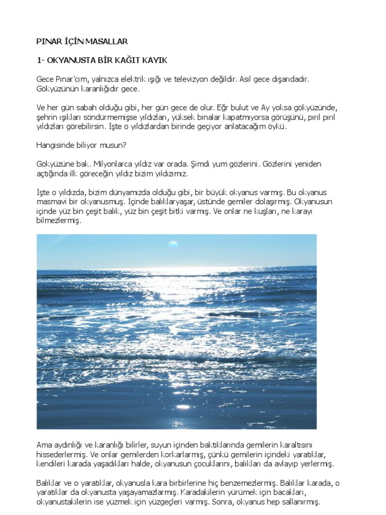 Okyanusta Bir Kağıt Kayık - 1 | PDF