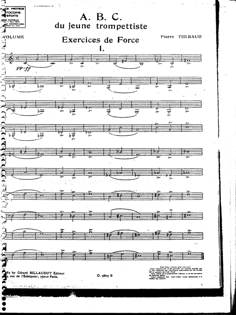 Pierre Thibaud-A. B. C. Du Jeune Trompettiste Vol. 1 | PDF