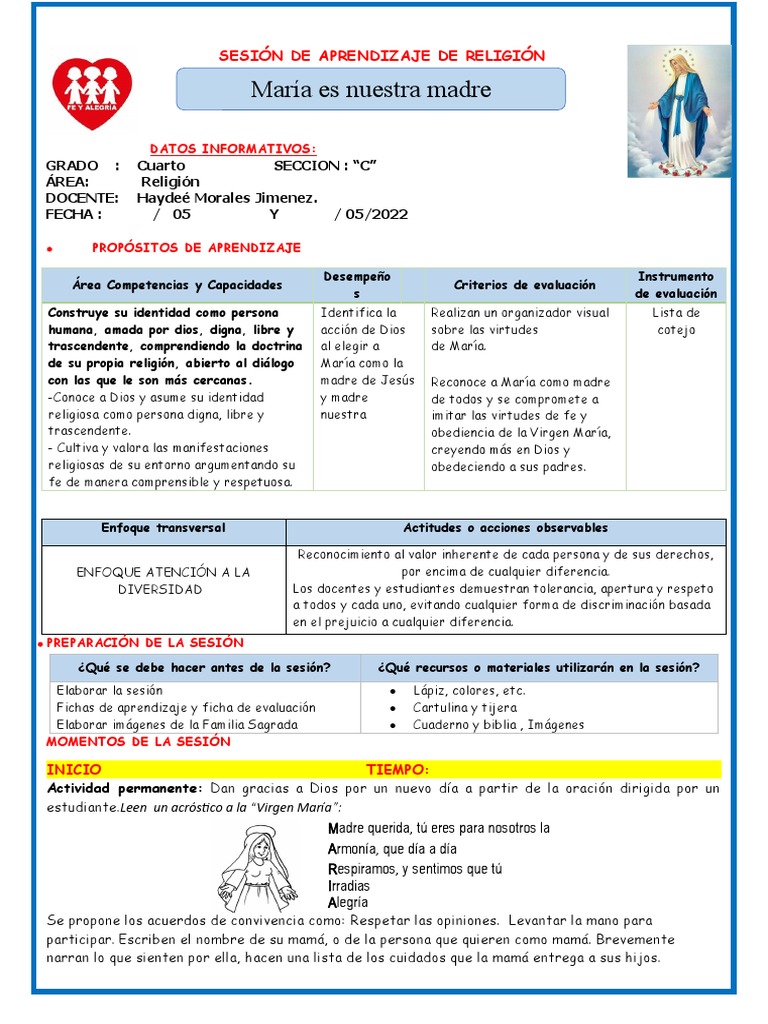 Virtudes de Maria | PDF | María, madre de Jesús