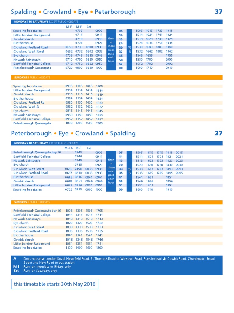 Timetable 4963 37 | PDF