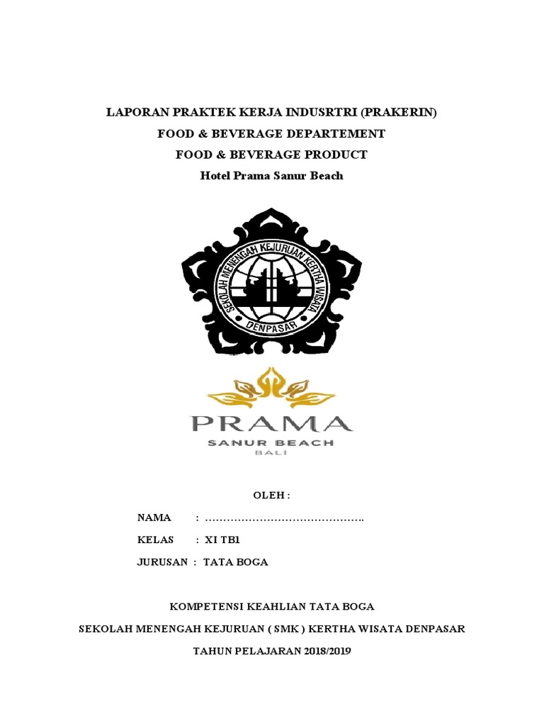 Contoh Format Laporan Prakerin | PDF