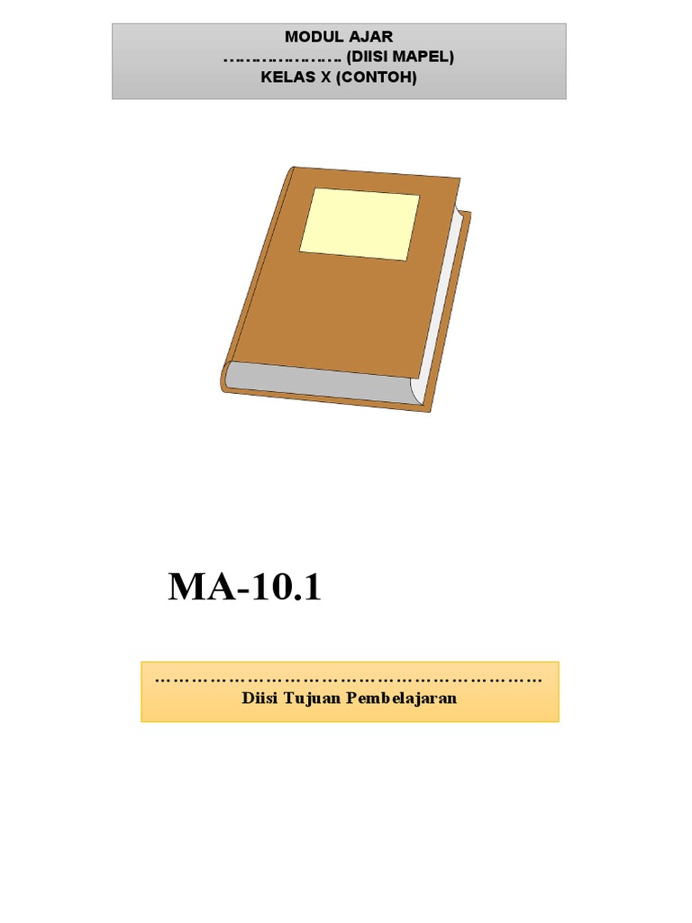 Template Modul Ajar | PDF | Karier & Perkembangan