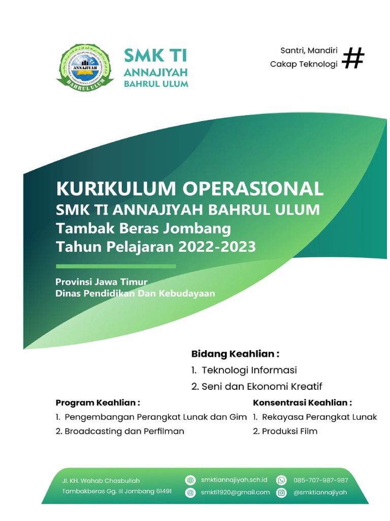 Kos SMK Ti Annajiyah Bu Taras | PDF | Karier & Perkembangan