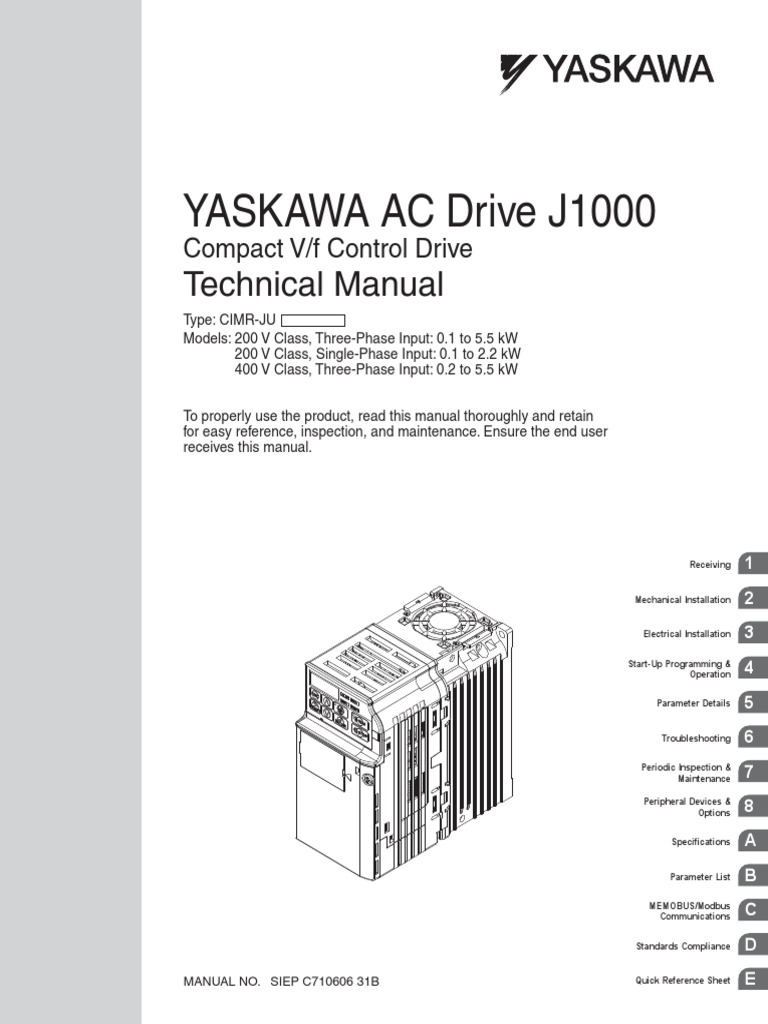 Manual Tecnico J1000 | PDF | Power Supply | Electric Motor
