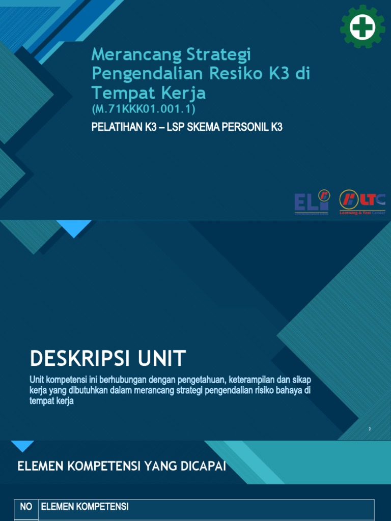 Merancang Strategi Pengendalian Resiko K3 Di Tempat Kerja | PDF