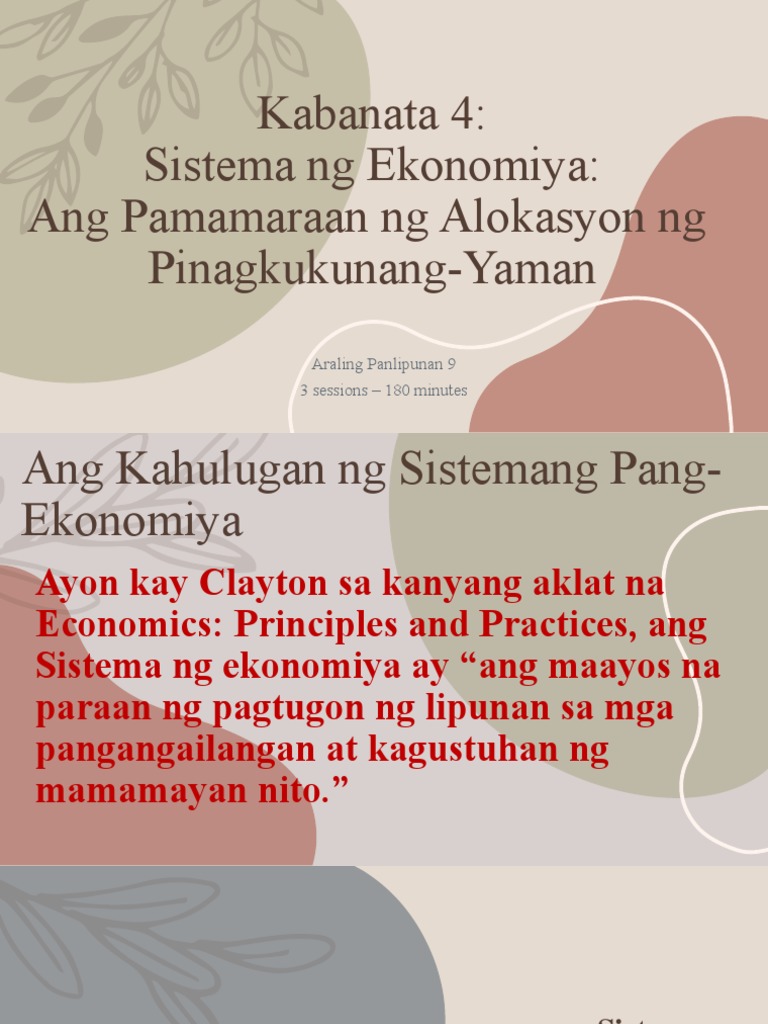4 - Sistema NG Ekonomiya | PDF