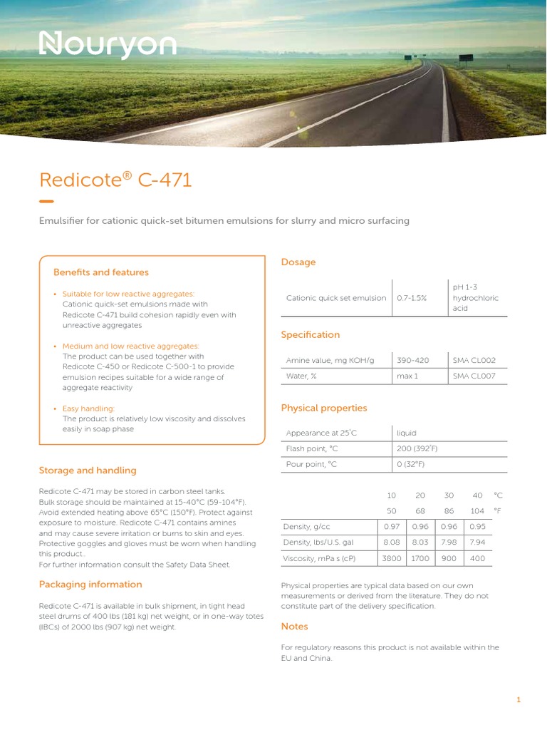 TDS Redicote C 471 CQS | Download Free PDF | Emulsion | Chemistry