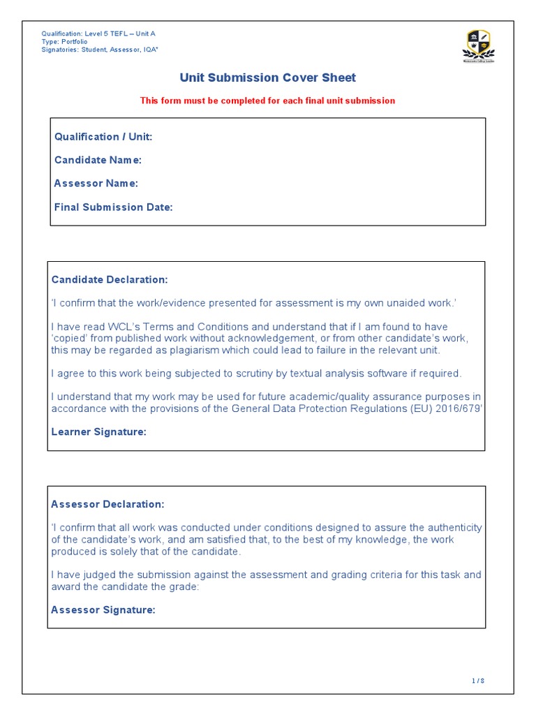 Tefl Tesol Unit 1 Assignment Pdf English Language Foreign Language