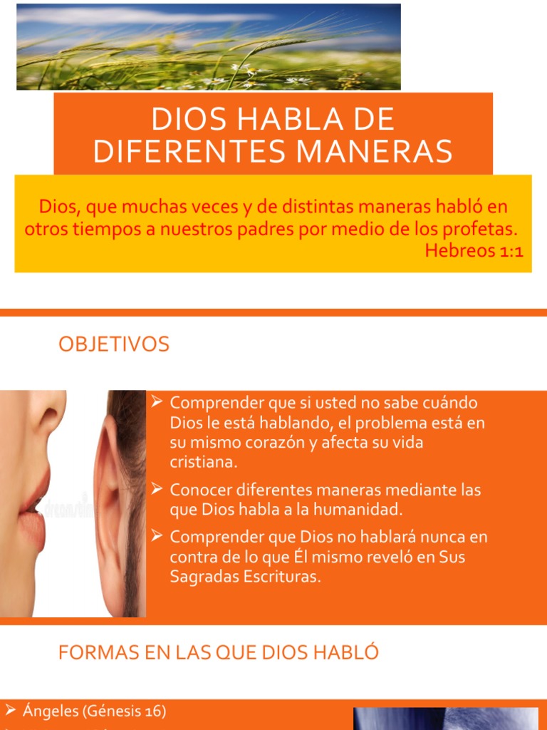 Las diversas formas en que Dios se comunica con la humanidad | PDF | Dios | Creencia religiosa y ...