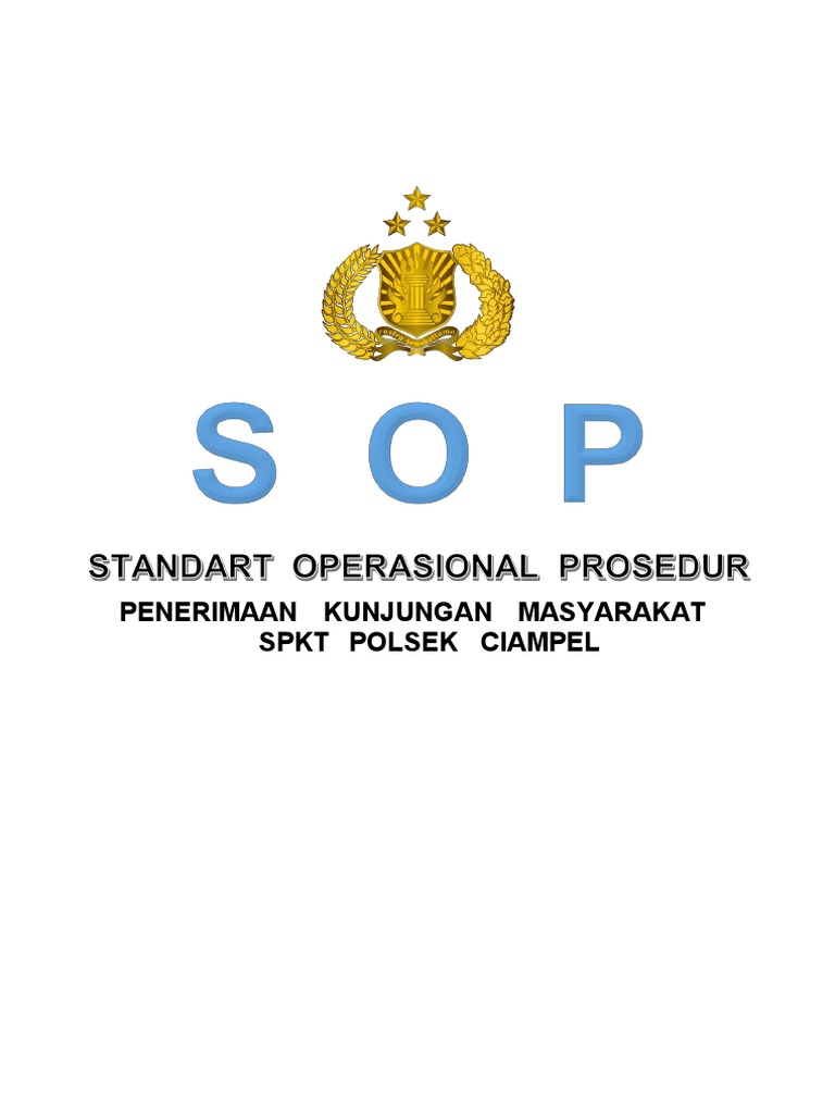 Sop-Penerimaan-Kunjungan-Masy-Spkt-Sek Ciampel | PDF