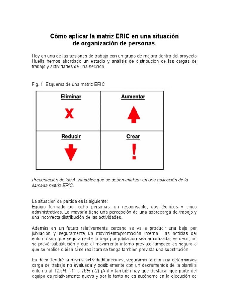 Aplicación de la Matriz ERIC en Equipos | PDF | Matriz (Matemáticas)