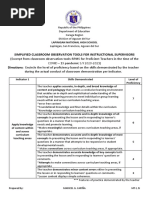 Classroom Observation Tool-Rpms: Master Teacher I-Iv | PDF ...