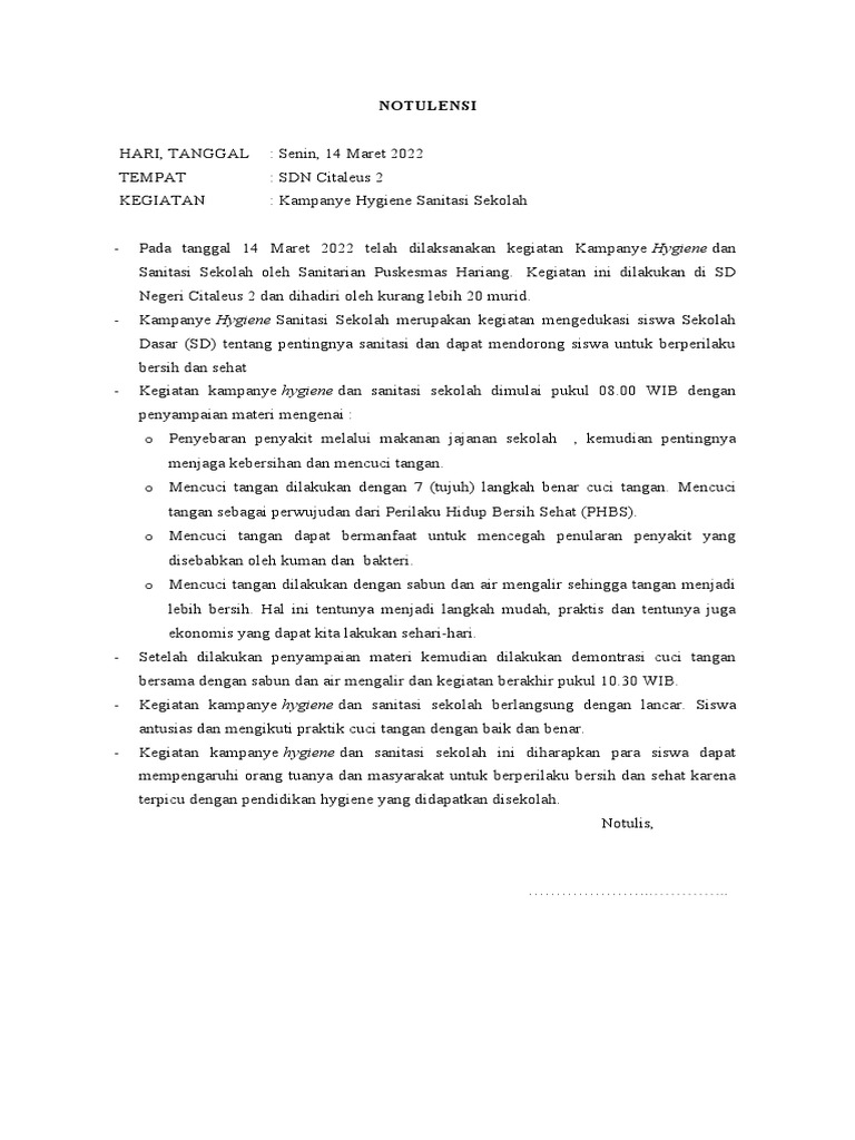 NOTULENSI | PDF | Ilmu Sosial