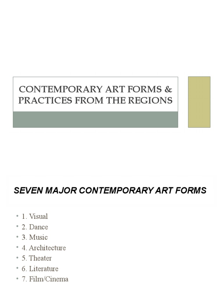 Contemporary Art Forms and Practices Fro | PDF | Printmaking | Paintings
