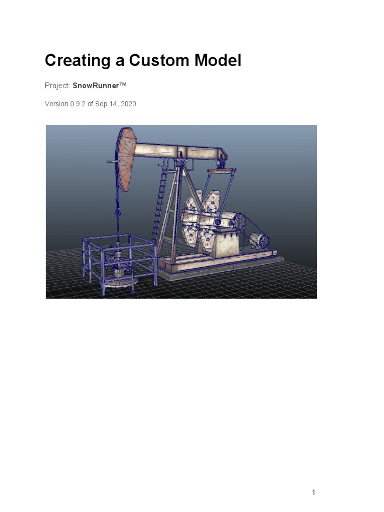 Creating A Custom Model - v0 9 2 | PDF | Texture Mapping | 3 D Computer ...