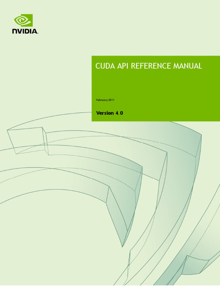 CUDA Toolkit Reference Manual | PDF | Computer Libraries | Pointer (Computer Programming)