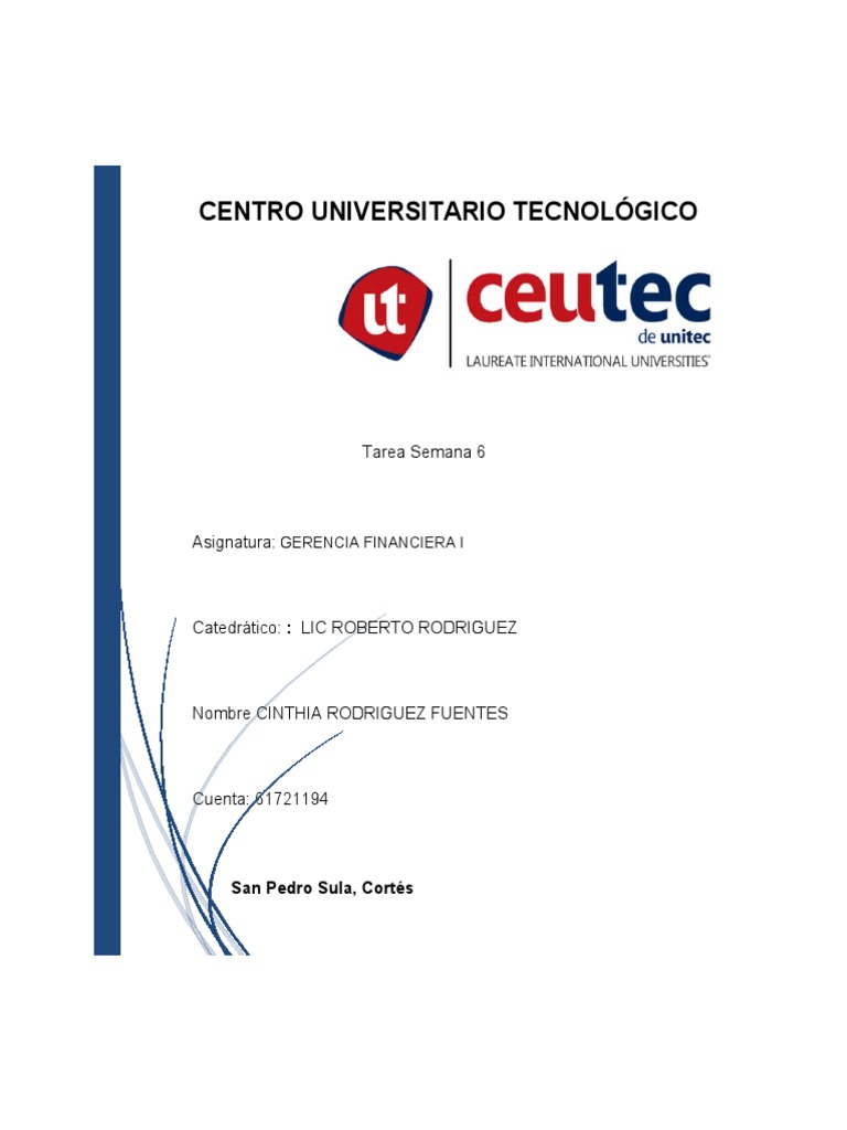 Tarea N. 6 B Cce - Cinthiarodriguez | PDF | Inventario | Economias