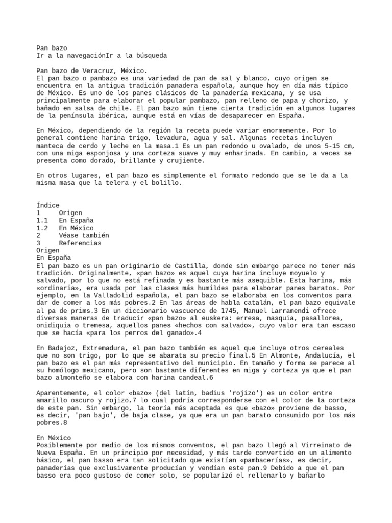 Pan Bazo: Tradición Mexicana y Origen | PDF | Panes | Comida regional y ...