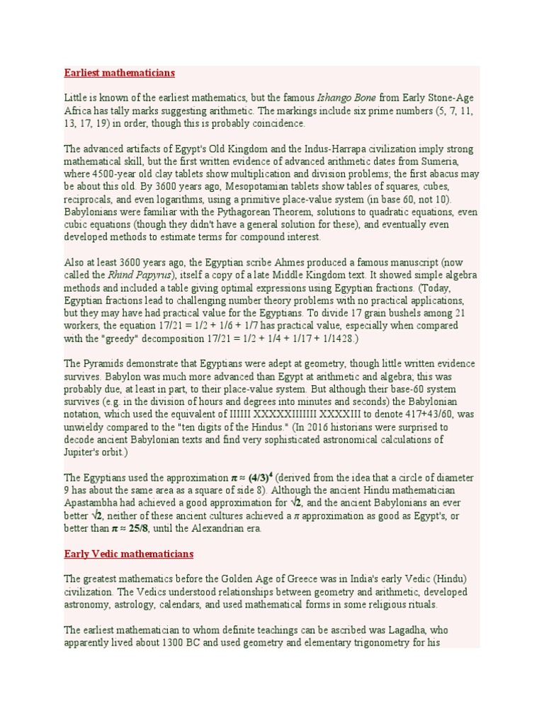 BIOGRAPHY OF MATHEMATICIANS | PDF | Heliocentrism | Euclid