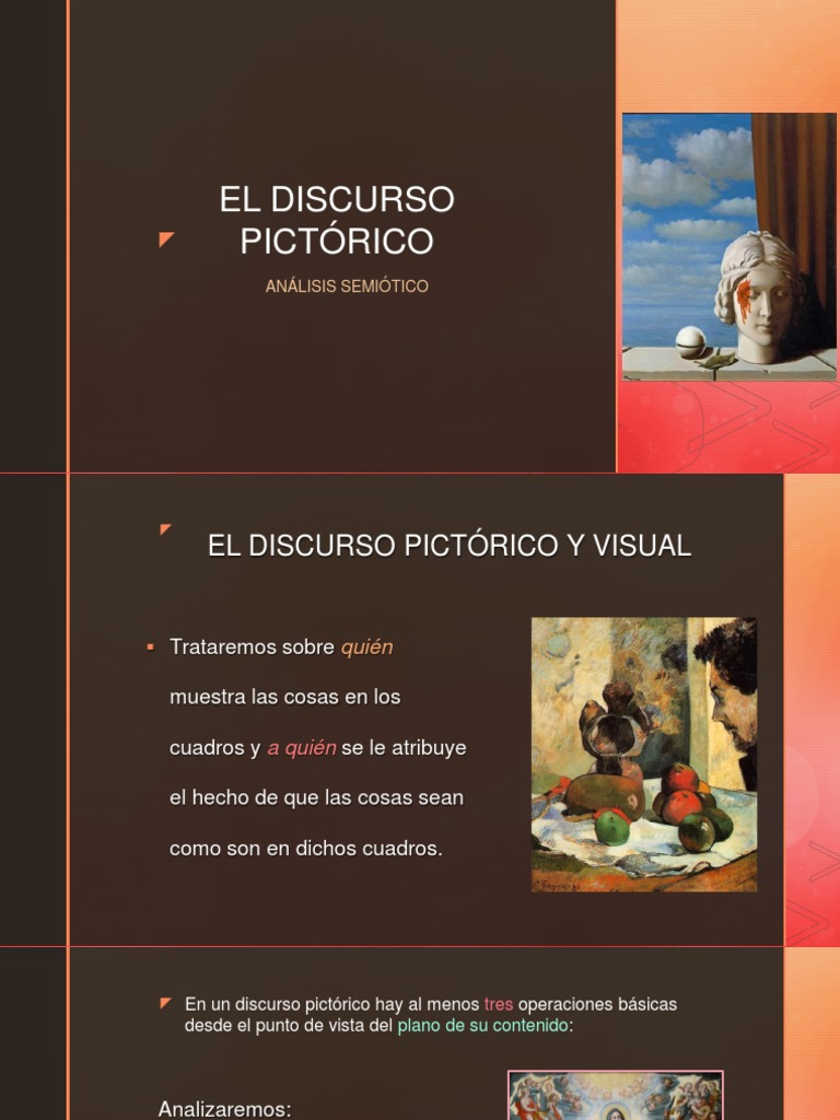 7 - El Discurso Pictorico | PDF | Retórica | Hablar en público
