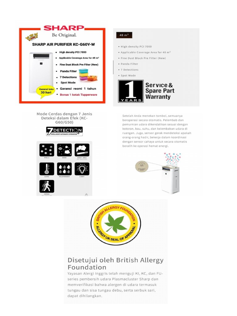 DESKRIPSI PRODUK Sharp | PDF