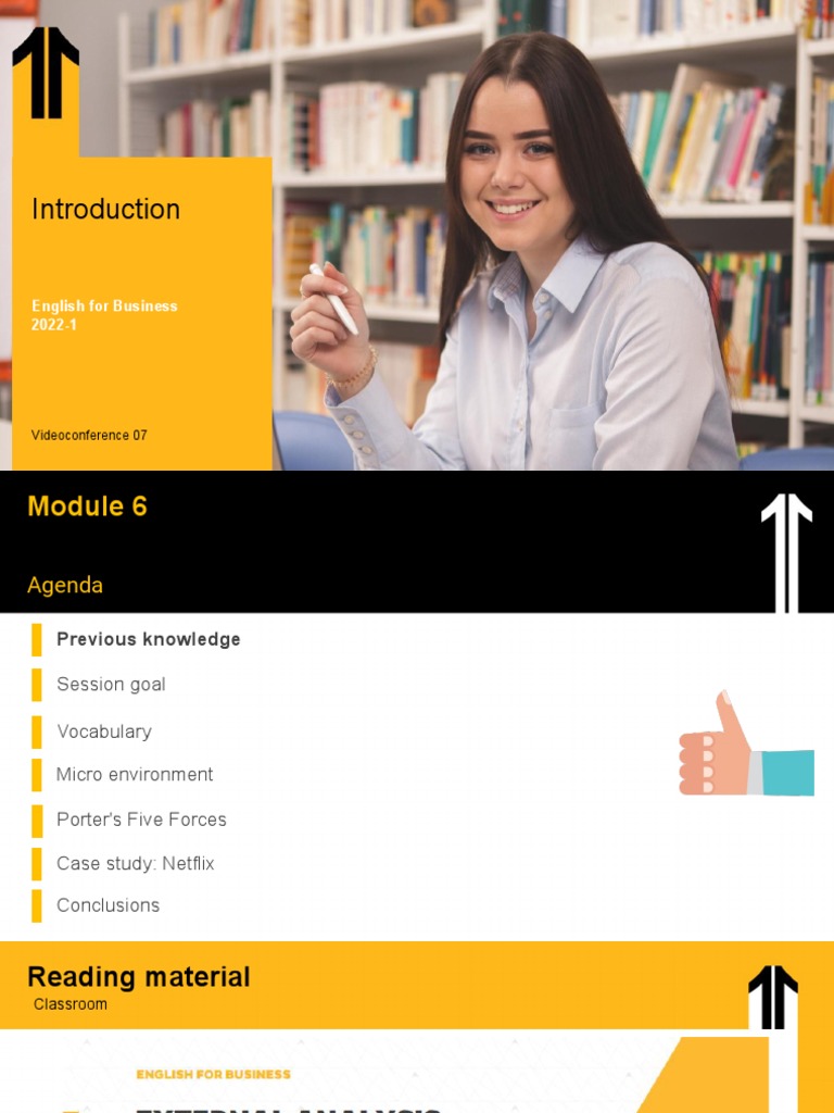 Module 6 English For Business UPN 2022-1 César Pérez Minchola Porter S Five Forces | PDF ...