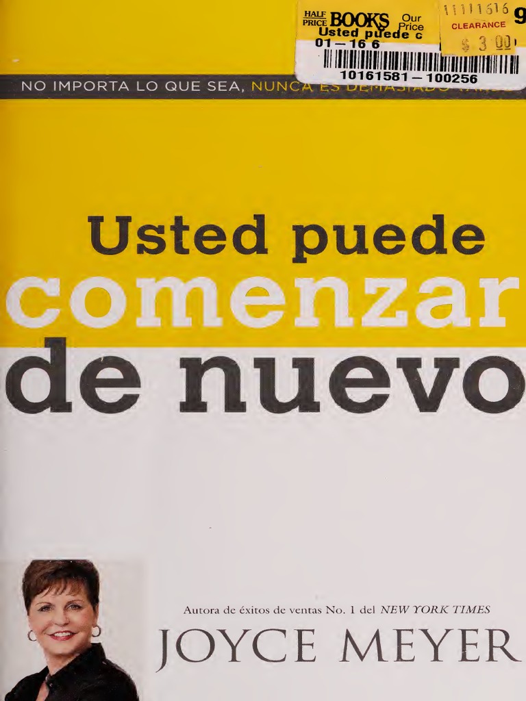 Usted Puede Comenzar de Nuevo - Joyce Meyer | PDF | Jesús | Pecado