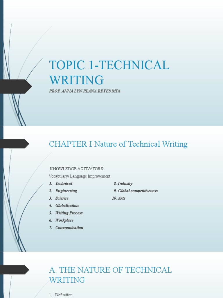Understanding Technical Writing Essentials | PDF | Idea | Graphics