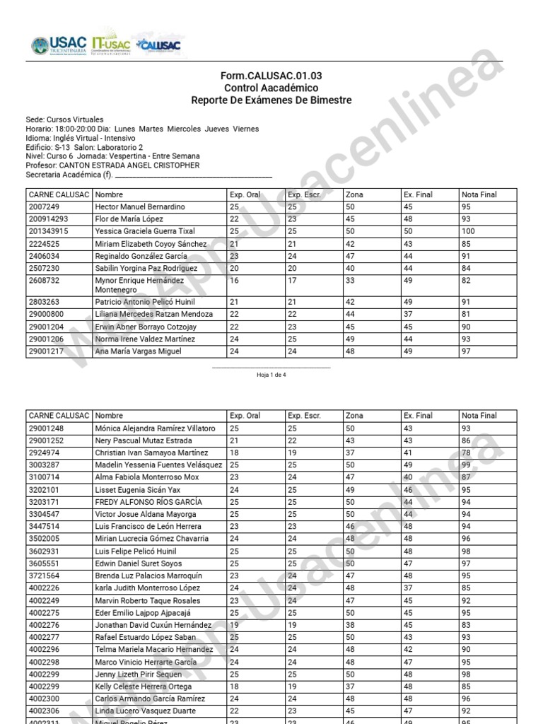 Notas Finales CURSO 6 Intensivo 6 A 8 P.M (2) .pdf00 | PDF
