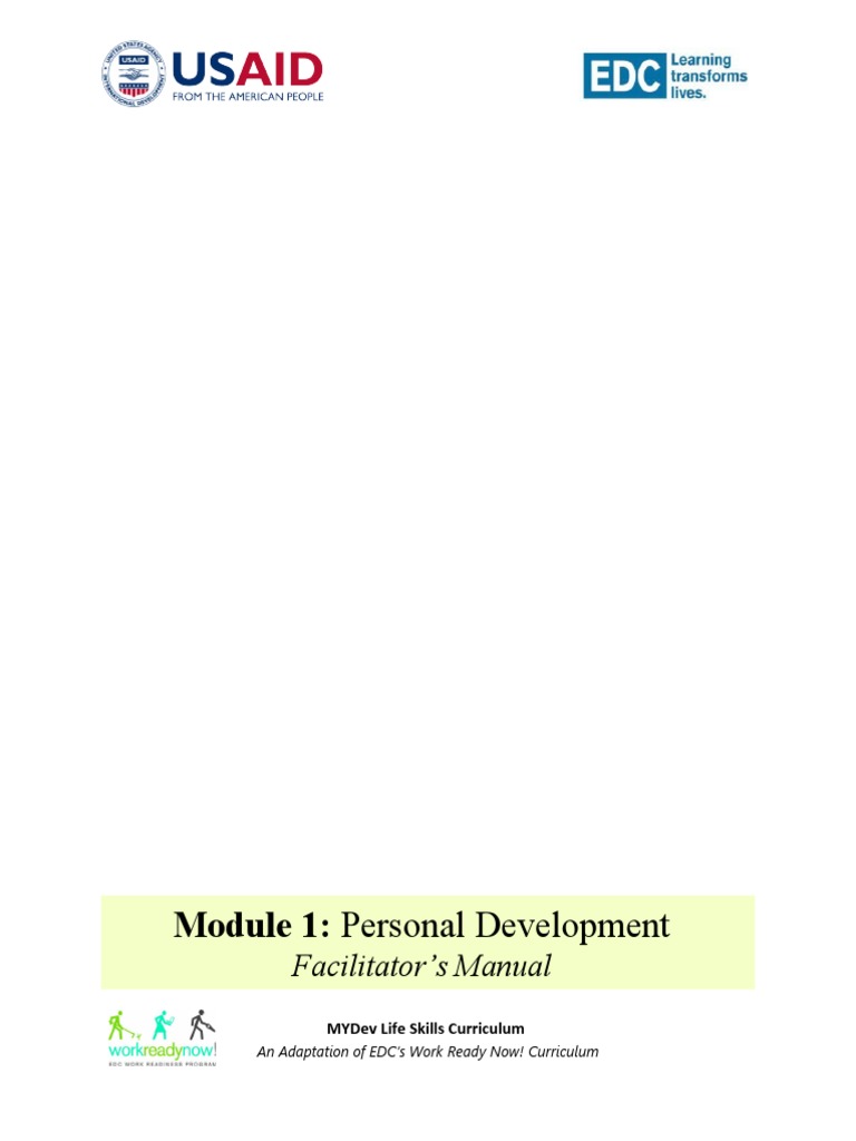 FM Module-1 Personal-Development FINAL May-2017 | PDF | Learning | Curriculum